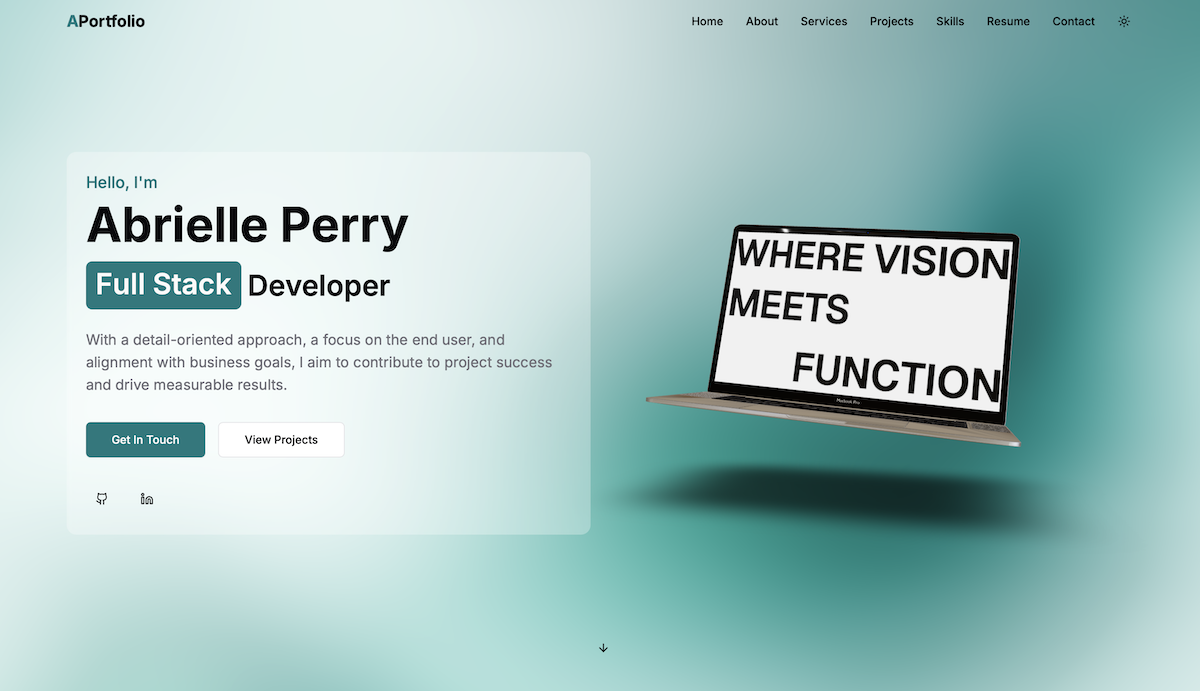 Abrielle Perry | Full Stack Web & Mobile Developer